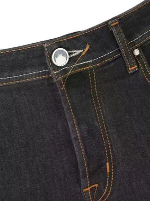 Jacob Cohen Five-pocket Jeans With Contrast Stitching