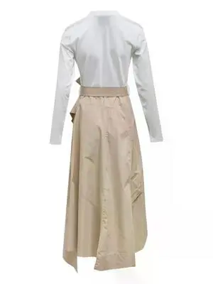 3.1 Phillip Lim Tie-waist Panelled Midi Dress - Neutrals
