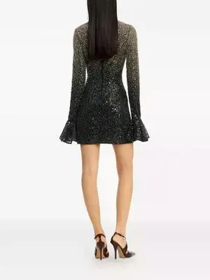 ROTATE BY BIRGER CHRISTENSEN Long-sleeve Mini Dress - Black