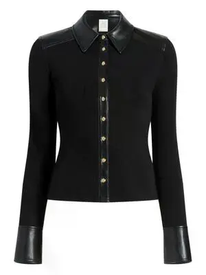 Cinq À Sept Magali Buttoned Top - Black