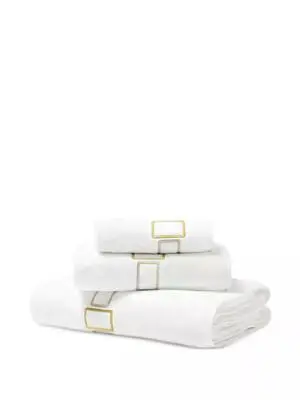 Frette Terry Bicolor Embroidery Towels
