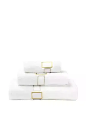 Frette Terry Bicolor Embroidery Towels