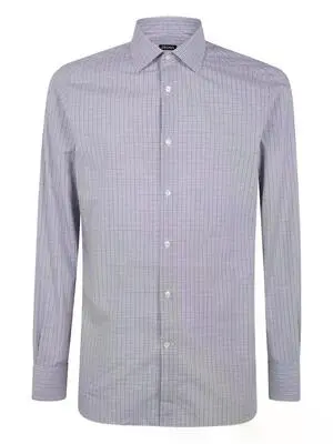 Zegna Checked Shirt - Blue