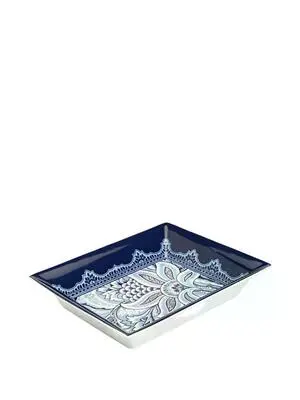 Etro Bloom Rectangular Trinket Tray - Blue
