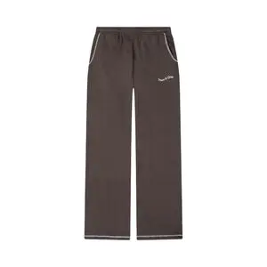 MUSEUM OF PEACE & QUIET Wordmark Reverse Stitched Sweatpants - Brown