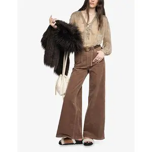Zadig&Voltaire Eli Wide-leg Corduroy Trousers