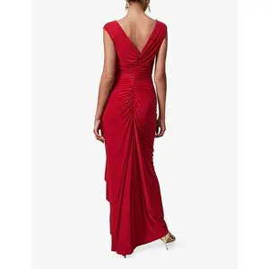 PHASE EIGHT Draped Stretch-woven Maxi Dress