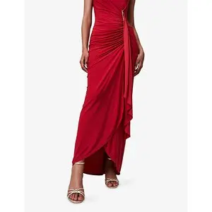 PHASE EIGHT Draped Stretch-woven Maxi Dress