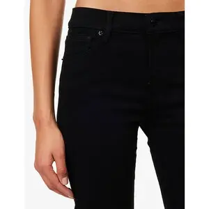 FRAME The Icon Flared Cotton-blend Jeans