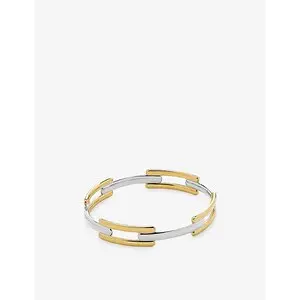 Monica Vinader Signature Link Bangle - Gold