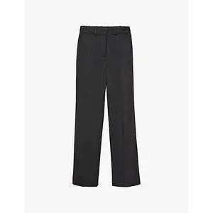 JOSEPH Tailored Flared Stretch-wool Trousers