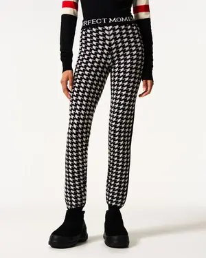 Perfect Moment Houndstooth Merino Wool Legging