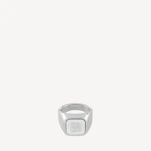 Balenciaga Nano Signet Ring - Silver