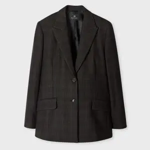 Paul Smith Flecked Check Notched Lapel Blazer
