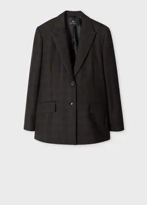 Paul Smith Flecked Check Notched Lapel Blazer
