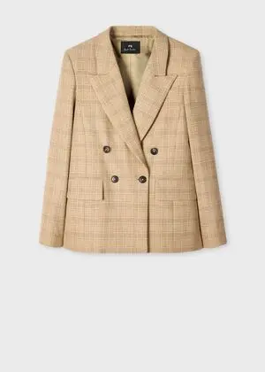 Paul Smith Stone Check Double-breasted Blazer
