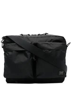 PORTER Force Nylon Shoulder Bag - Black
