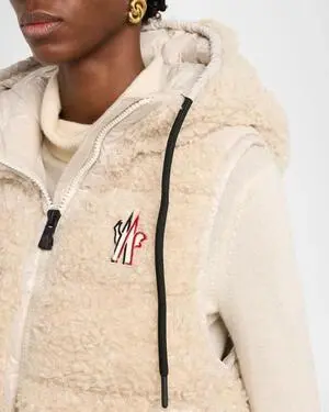Moncler Teddy Padded Vest Ltbeig