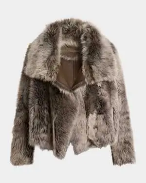 YVES SALOMON Toscana Lamb Shearling Jacket - Alpes
