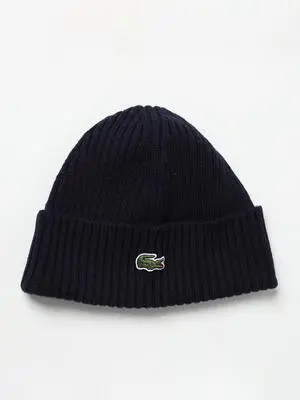 Lacoste Ribbed Beanie Navy