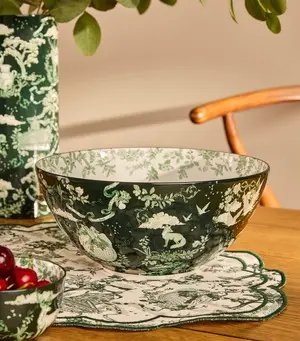 Harrods Fine Bone China Toile Bowl