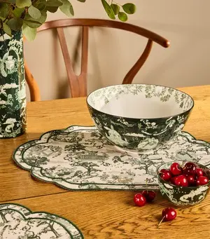 Harrods Fine Bone China Toile Bowl