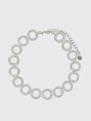 SELF-PORTRAIT Jewel Necklace - Silver