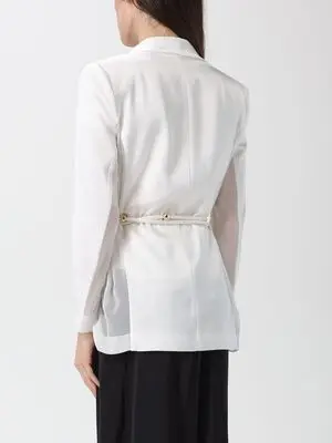 Pinko Belted Blazer - White