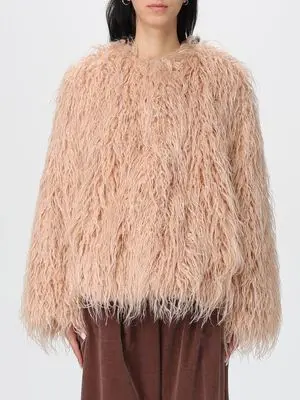 FORTE_FORTE Fur Coat - Natural
