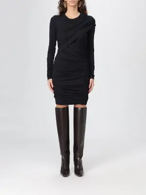 Isabel Marant Étoile Long Sleeve Ruched Dress
