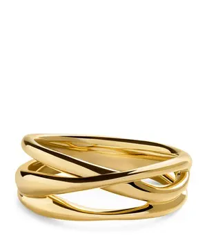 Monica Vinader Vermeil Nura Crossover Ring