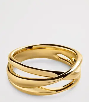 Monica Vinader Vermeil Nura Crossover Ring