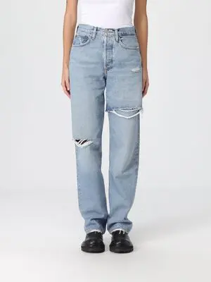 AGOLDE Distressed Straight Jeans