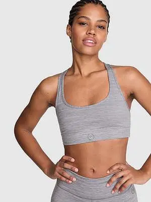 Pink Relay™ Racerback Sports Bra - Grey