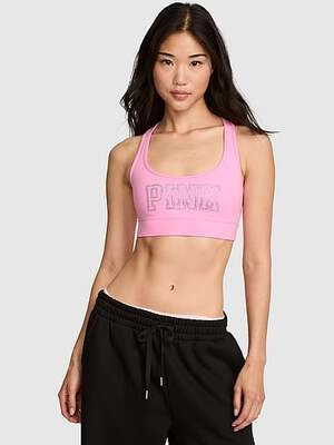 Pink Relay™ Reversible Racerback Sports Bra - Pink