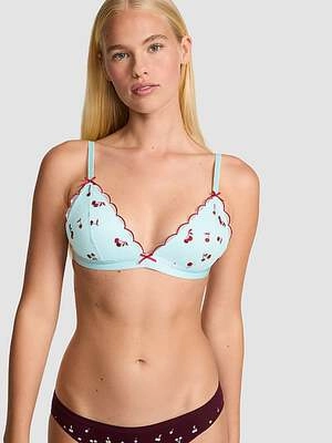 Pink Wink™ Push-up Triangle Bralette - Blue