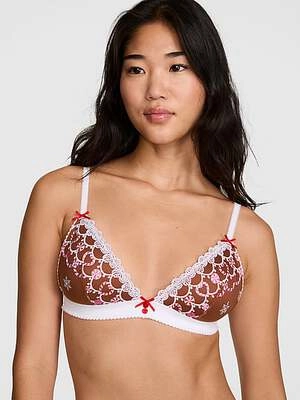 Pink Wink™ Push-up Triangle Bralette - Brown