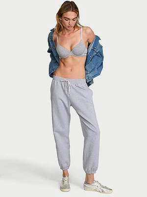 Victoria's Secret Angel Essentials Iconic Fleece Relaxed Jogger Sweatpant - Grey