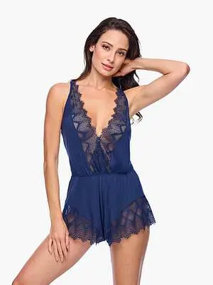 Victoria's Secret Cosabella Allure Sleep Romper - Blue