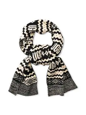 Pink Ugg® Uggisle Scarf - Black