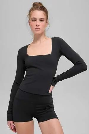 Alo Yoga Softsculpt Precision Long Sleeve Top - Black