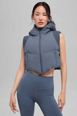 Alo Yoga Fast Lane Puffer Vest - Bluestone