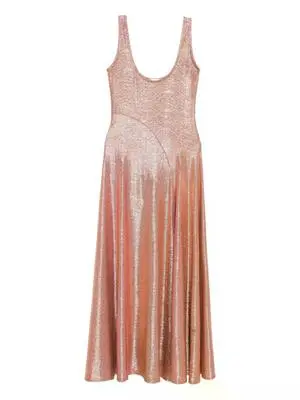 LUXE DE VALENTINA Fluted Maxi Dress