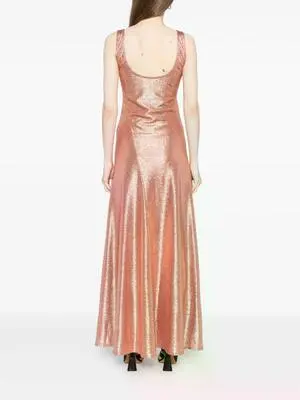 LUXE DE VALENTINA Fluted Maxi Dress