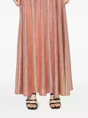 LUXE DE VALENTINA Fluted Maxi Dress