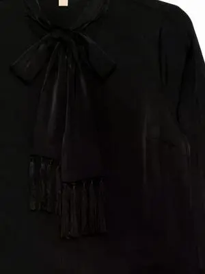 Michael Kors Satin Fringed Blouse