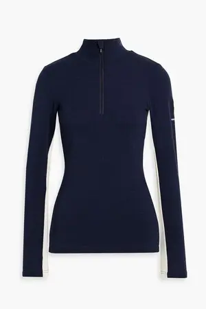 WE NORWEGIANS Voss Woolblend Piqué Base Layer - Navy