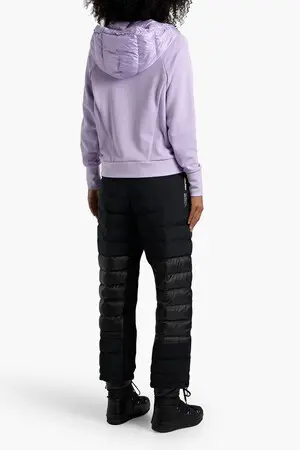 HOLDEN Fleece-paneled Quilted Shell Down Hoodie - Lavender