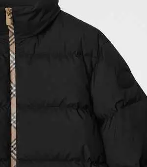 Burberry Down Checked-tape Puffer Jacket