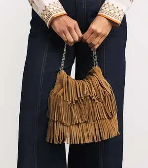 Tory Burch Mini Suede Fleming Top-handle Bag
